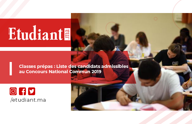 Classes prépas : Liste des candidats admissibles au Concours National ...